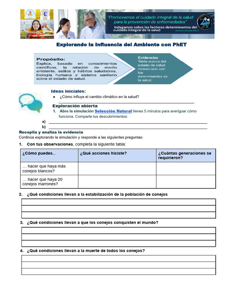 Simulación de Selección Natural PhET | PDF