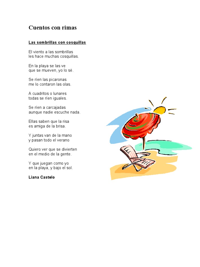 Cuentos Con Rimas de Liana Castelo