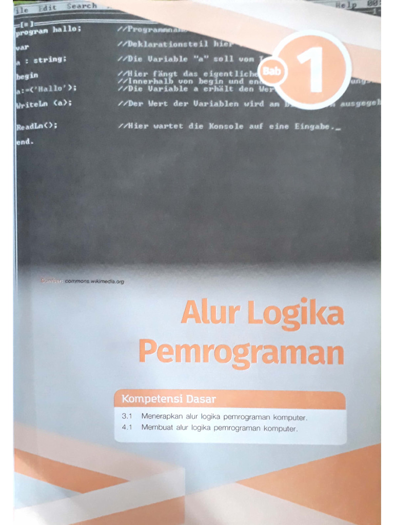 Materi 1 Pemrograman Dasar | PDF