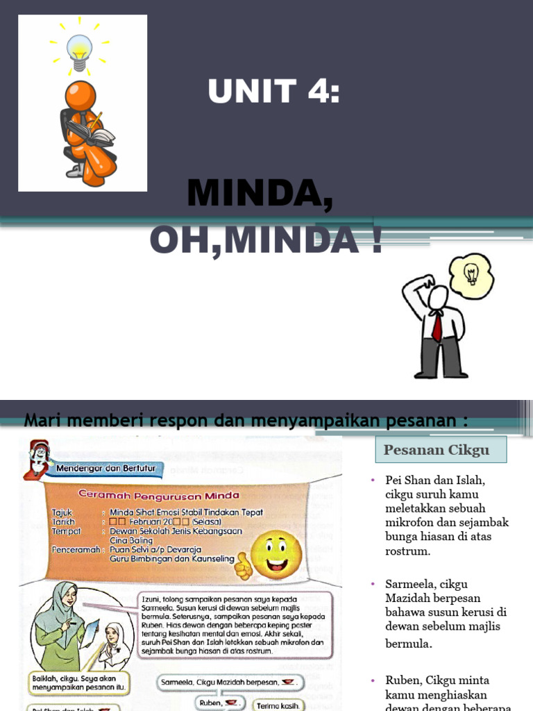 UNIT 4 Minda Oh Minda | PDF