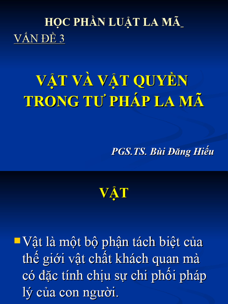 VD3 - Vat Va Vat Quyen | PDF