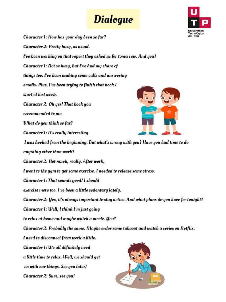 Dialogue Luis Homework | PDF