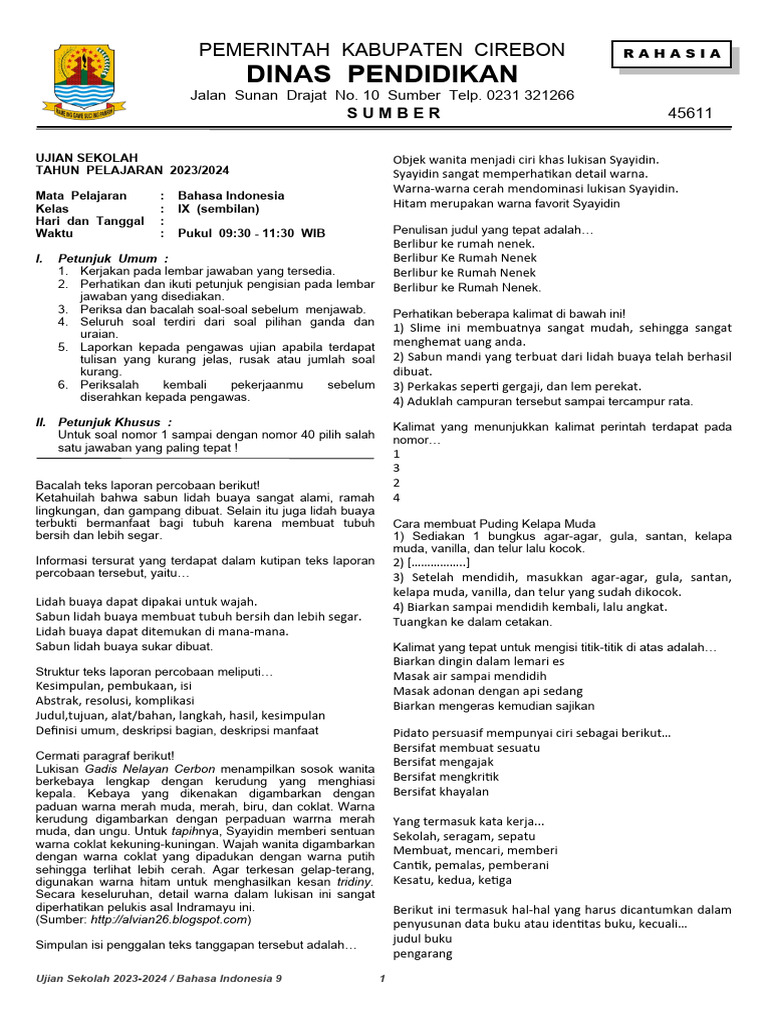 US BINDO 2024 - Googleform | PDF