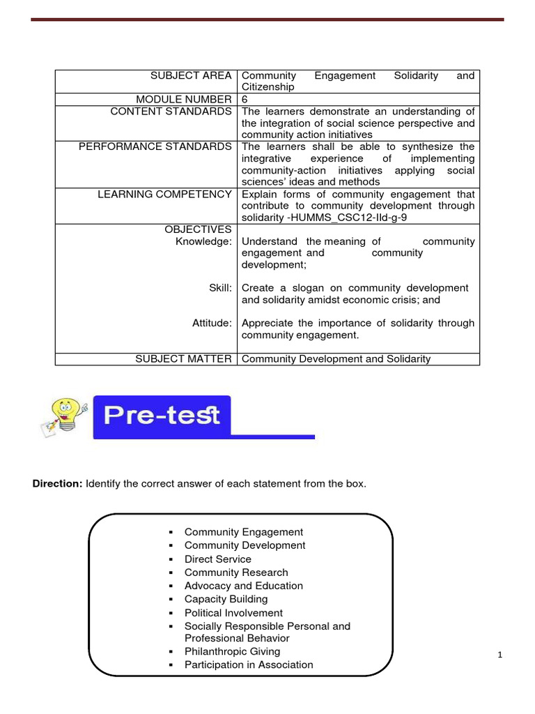 Supplementary Learning Module | PDF | Community | Learning