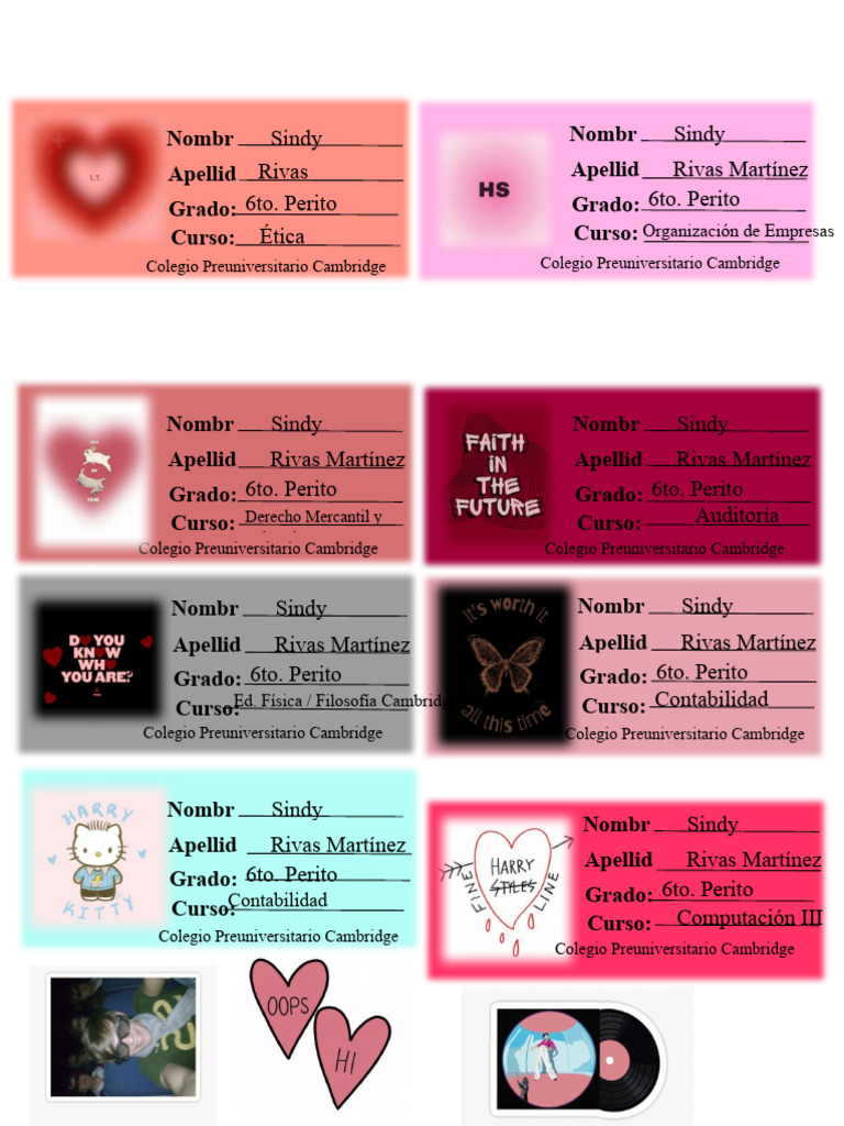 Stickers Sindy | PDF | Contabilidad