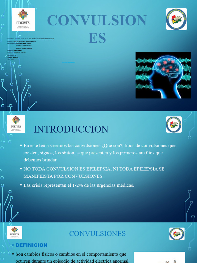 Primeros Auxilios para Convulsiones | PDF | Epilepsia | Medicina CLINICA