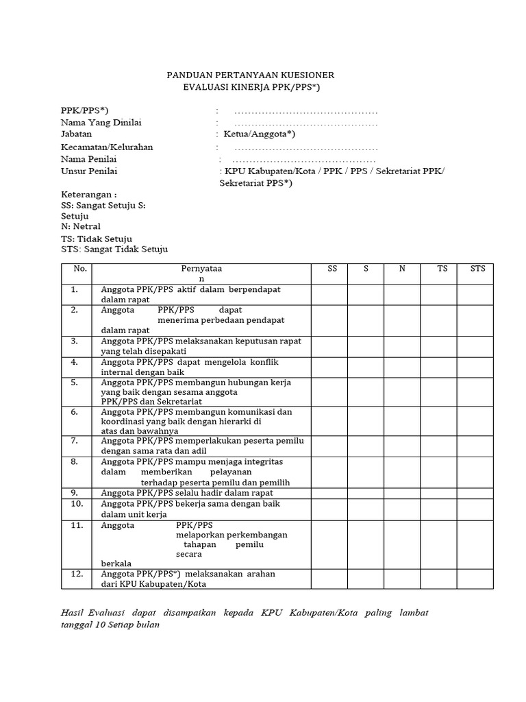 Format Laporan PPK Dan PPS | PDF