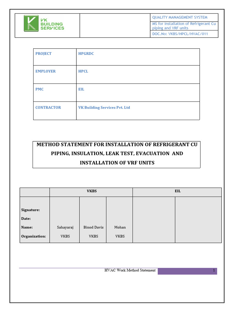 HVAC Refrigerant Piping Method | PDF | Pipe (Fluid Conveyance) | Building Materials