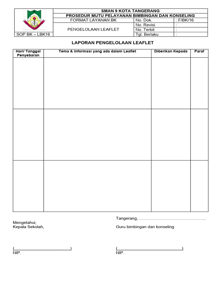 Laporan Leaflet | PDF