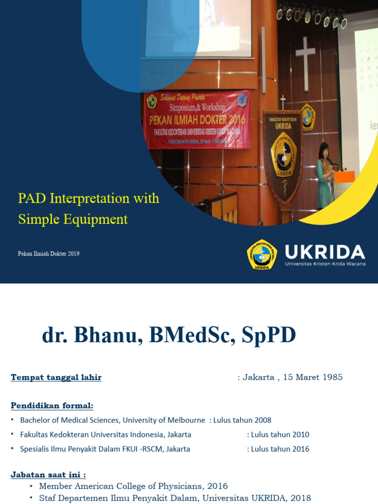 Presentation PID - PAD Simple Instrument | PDF | Atherosclerosis | Ischemia