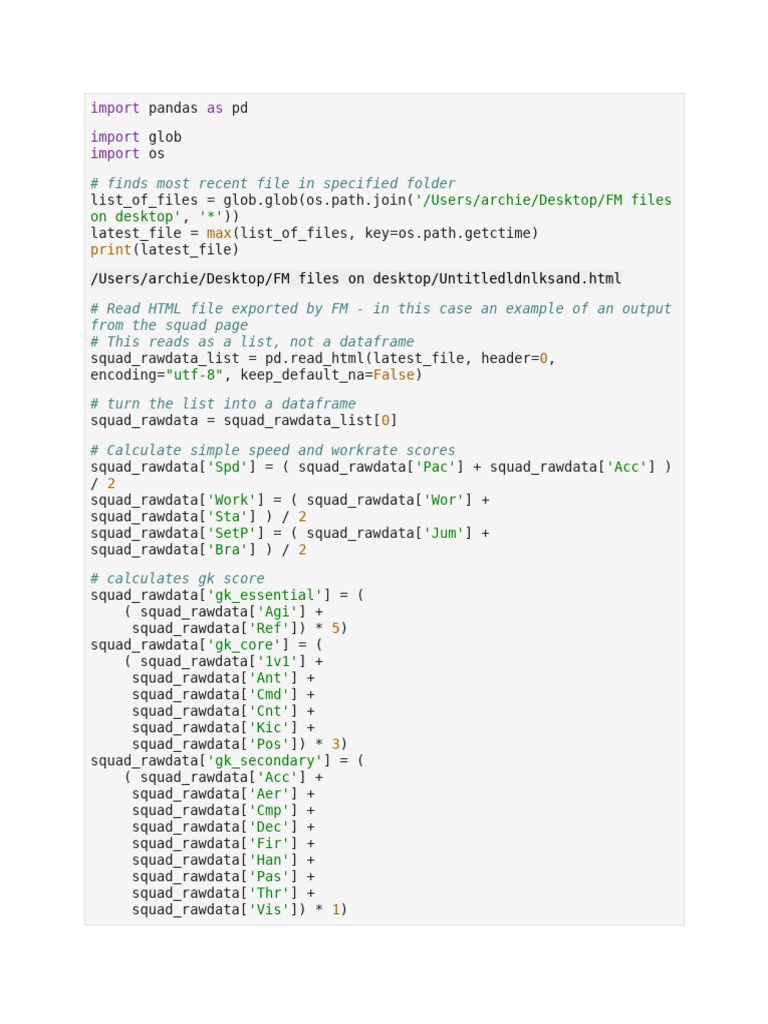 Position Score Calculator | PDF | Internet Protocol Based Network Software | Directories