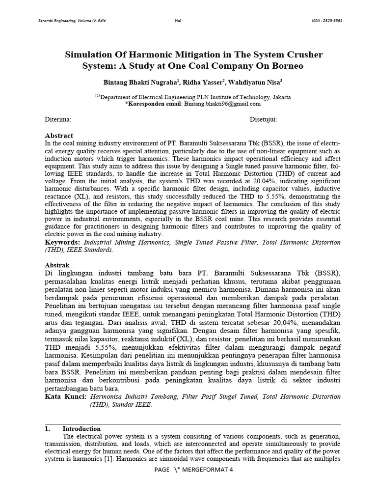 Template For Serambi Engineering Manuscript | PDF | Capacitor | Electronics