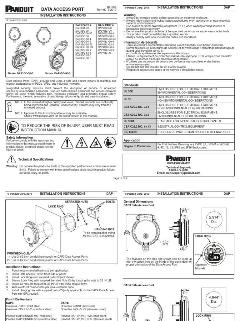 Data Access Port: Installation Instructions DAP | Download Free PDF ...