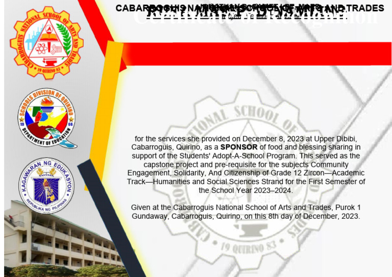 Certificate-Of Feeding Program | PDF