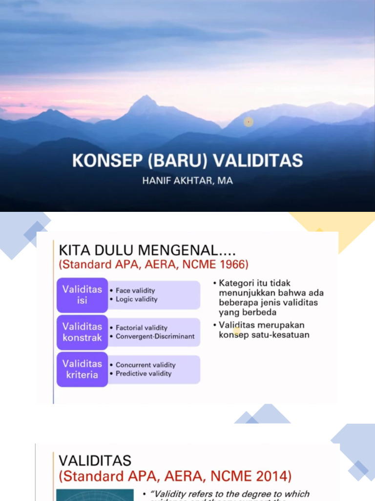 Validitas Baru | PDF