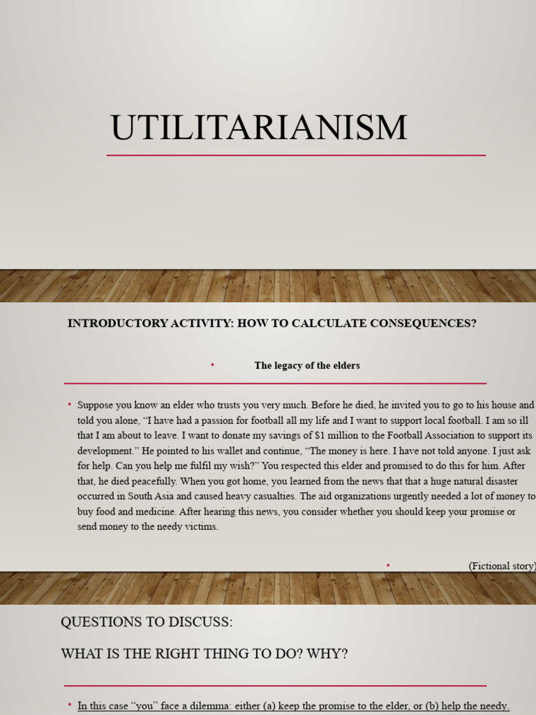 Chapter-2 UTILITARIANISM | PDF | Utilitarianism | Happiness