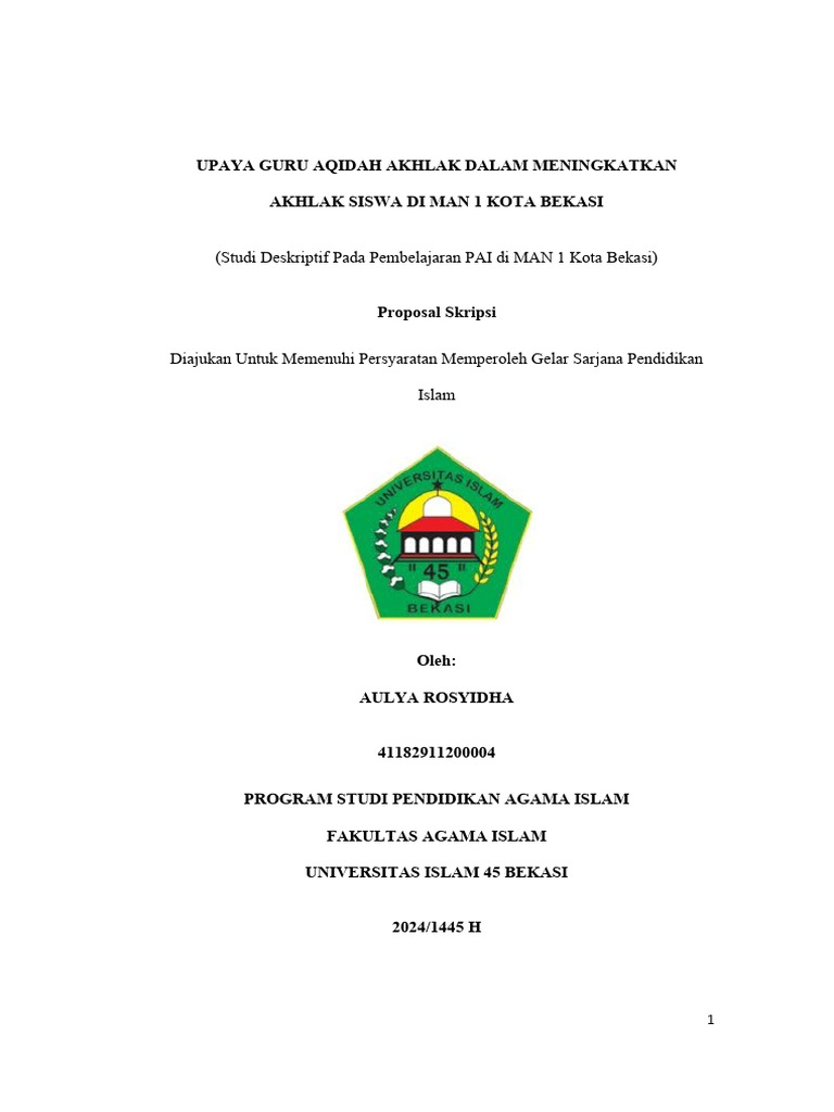 Progres Skripsi Aul | PDF