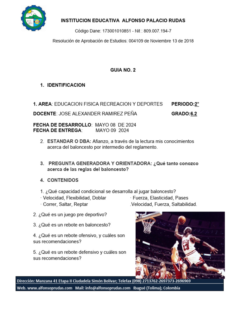 GUIA No. 2 GRADO 6.2 2024 | PDF