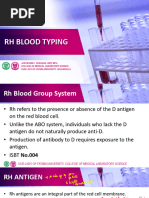 Weak D Antigen Testing Procedure | PDF | Immunology | Medical Tests
