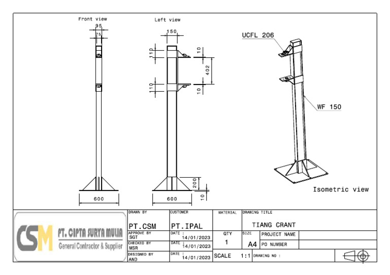 Tiang Mini Crant | PDF