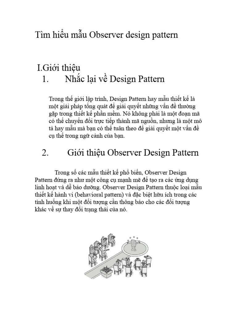 Tìm Hiểu Mẫu Observer Design Pattern | PDF