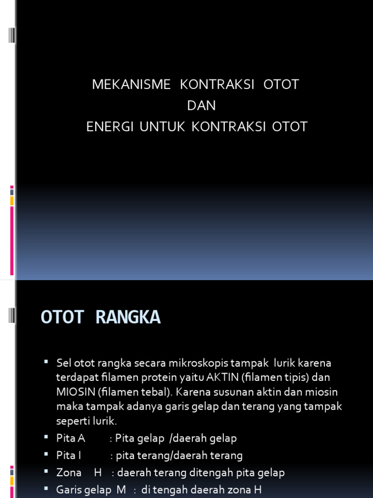 Kontraksi Otot Dan Energii Kontraksi Otot | PDF Kontraksi Otot Dan Energii Kontraksi Otot | PDF