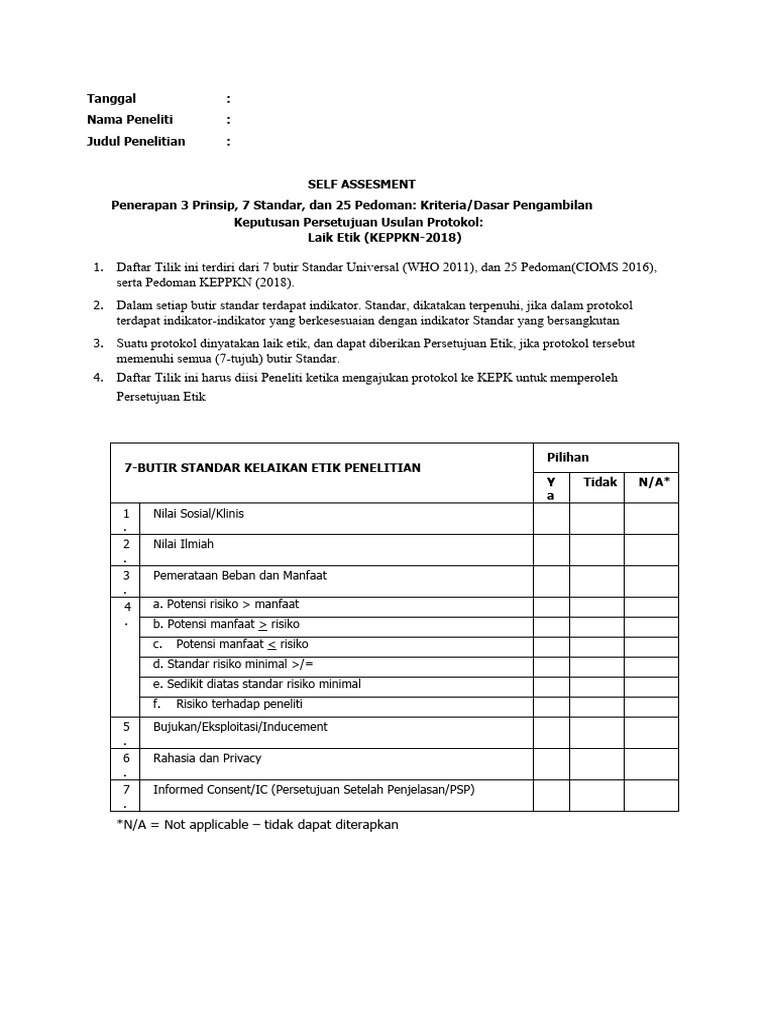 Self Assesment | PDF