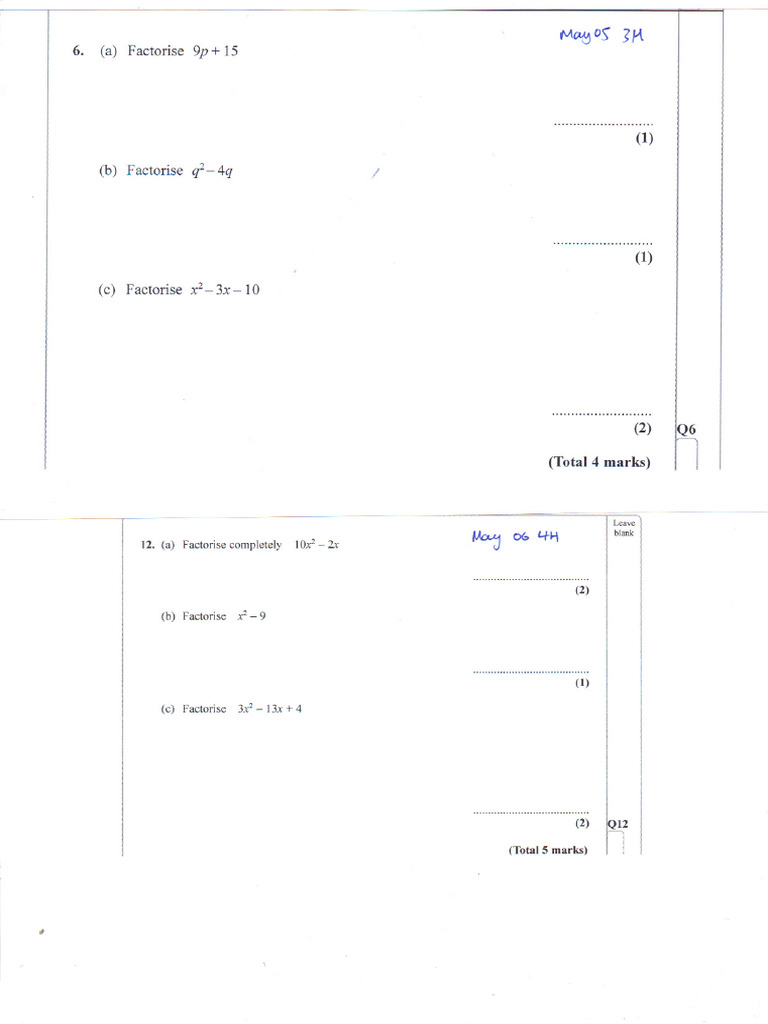 Equations, Factors and Formulae | PDF