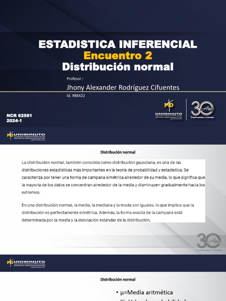 Estadistica Inferencial 62581 Encuentro 2 | PDF