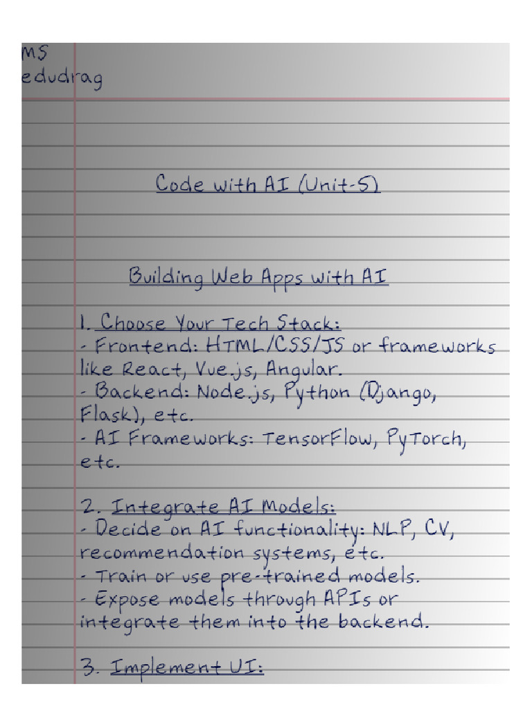 Code With AI (Unit - 5) | PDF