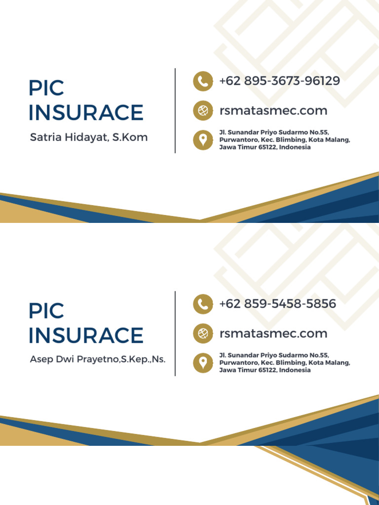 Biru Putih Modern Business Card | PDF | Self-Improvement
