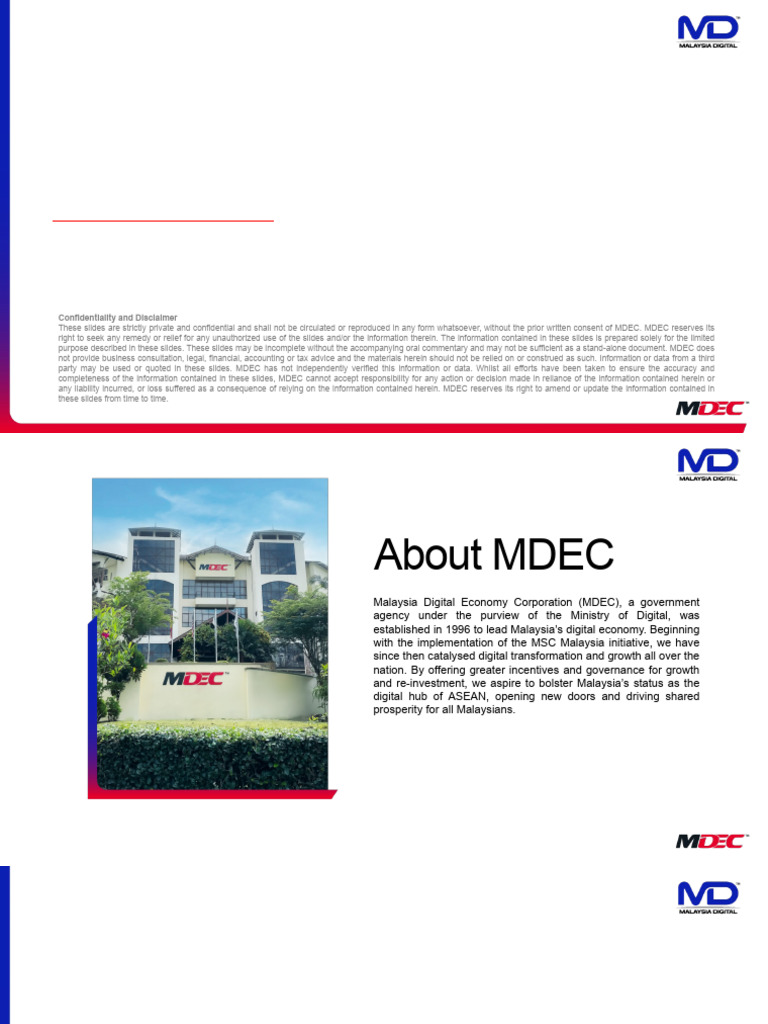 MDEC Confidentiality Disclaimer Slides | PDF | Business