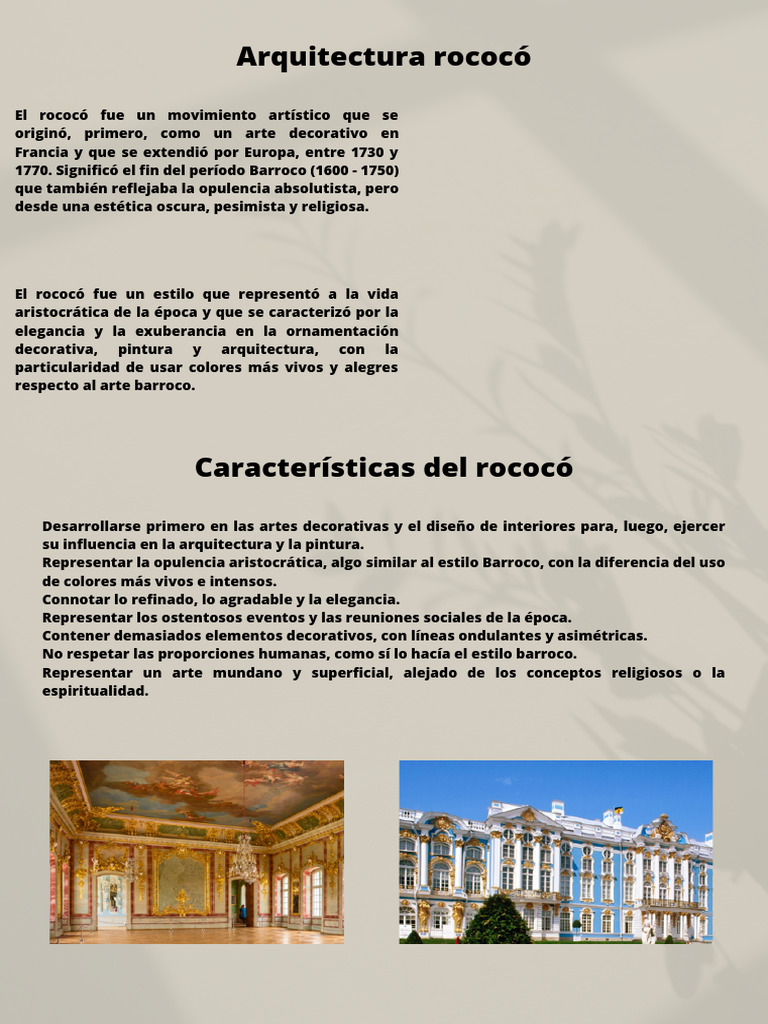 Arquitectura Rococó | PDF