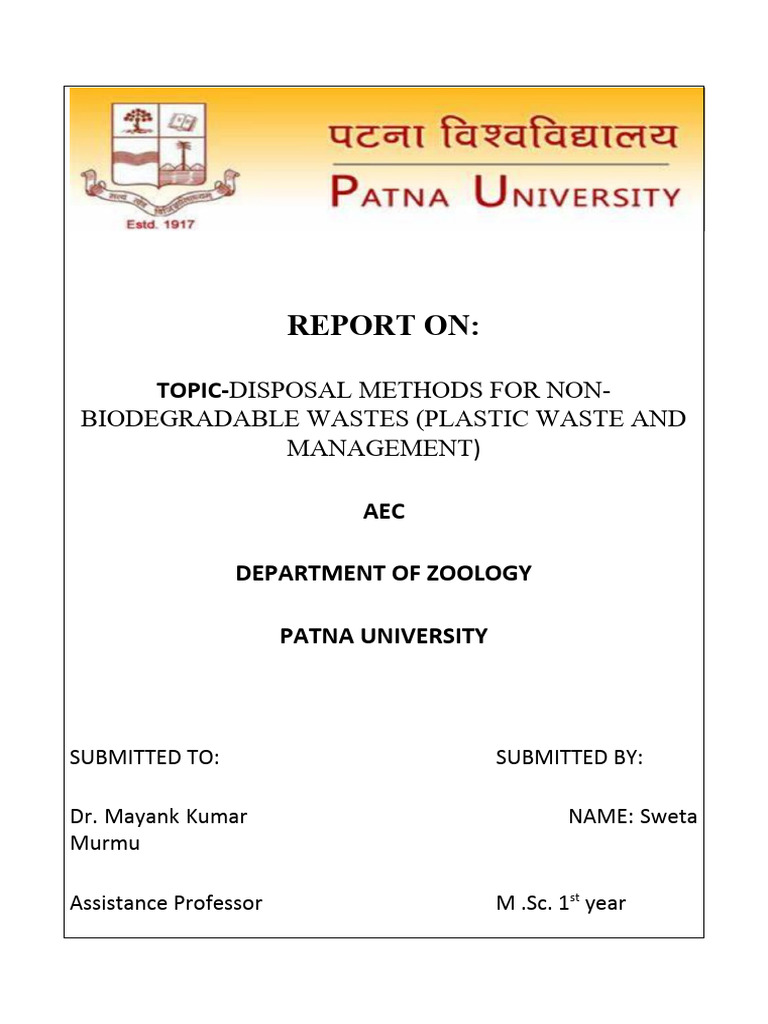 AEC_REPORT[1] | PDF | Biodegradation | Waste