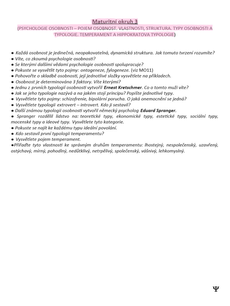 3-Maturitní Otázka č.3 | PDF