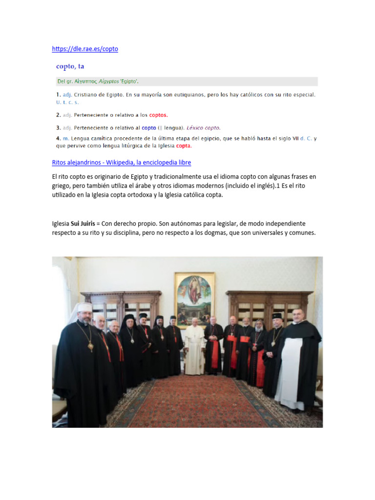 Rito Copto: Historia y Liturgia | PDF | eucaristía | Iglesia Católica