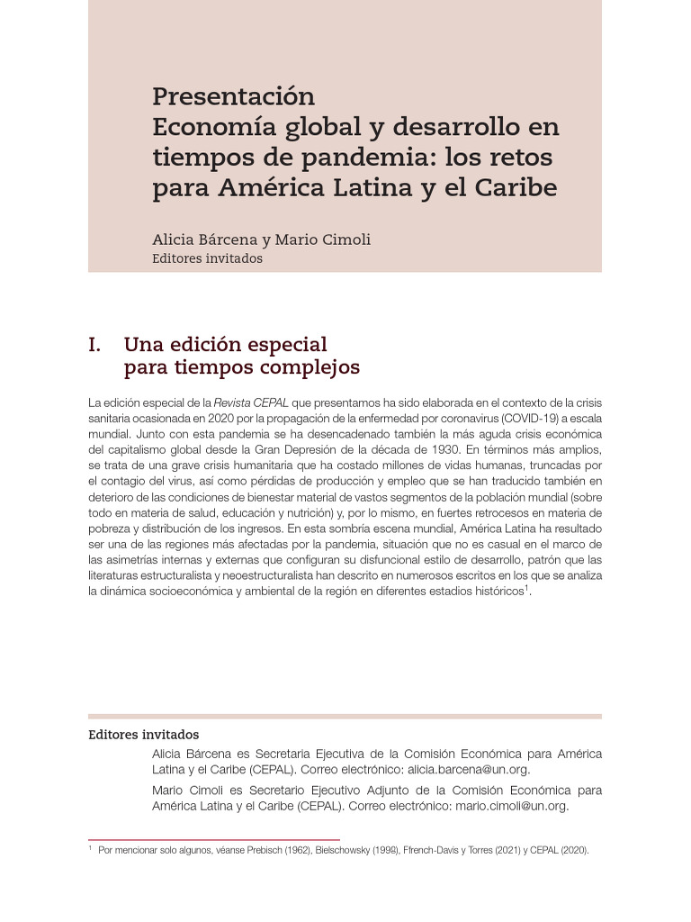 Economía Global y Desarrollo en AL CL1 | PDF | Globalización | Capitalismo