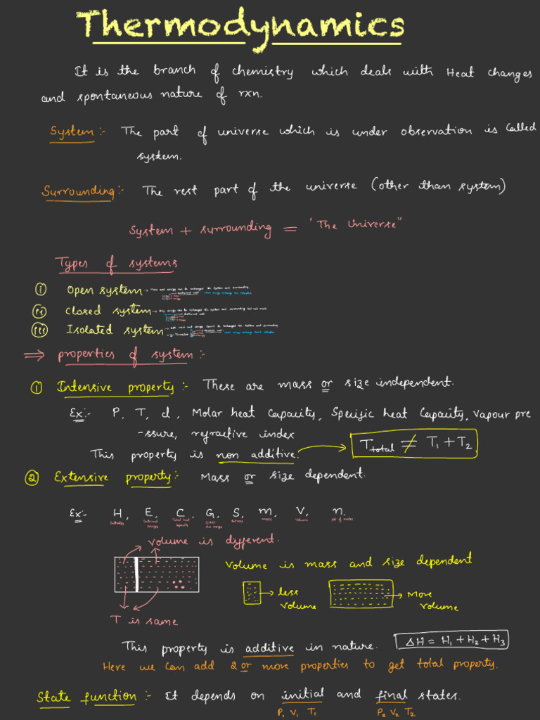 Thermodynamics and Thermochemistry | PDF | Nature | Applied And ...