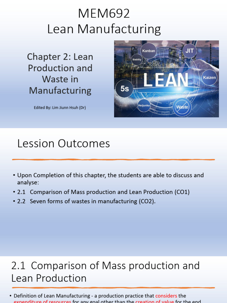 Lean vs Mass Production Analysis | PDF | Lean Manufacturing | Mass ...