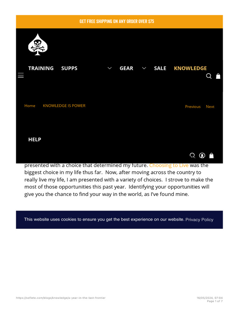 A Year in The Last Frontier - SOFLETE | PDF | Hiking