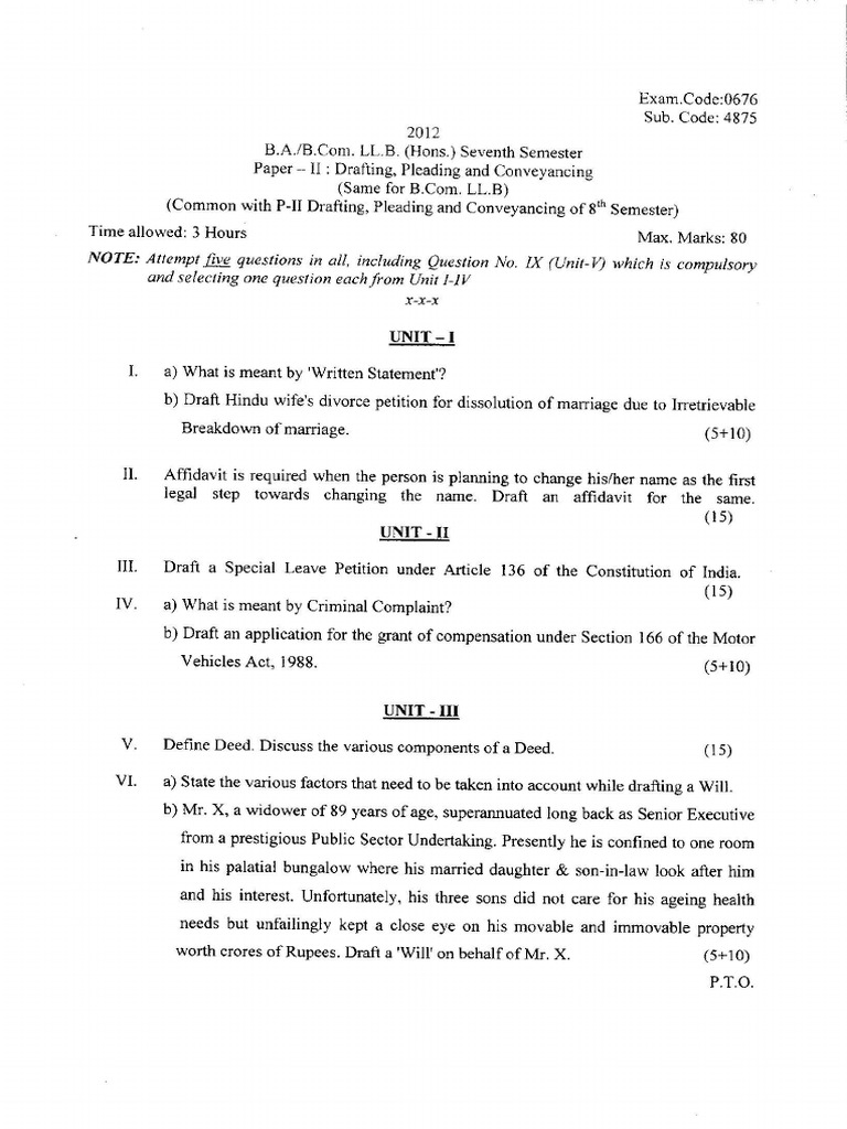 Drafting, Pleading and Conveyancing | PDF Drafting, Pleading and Conveyancing | PDF