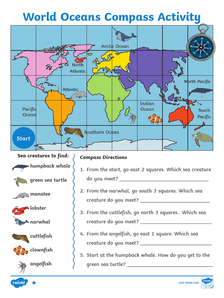 Compass Directions 1 | PDF | Whales | Oceanography