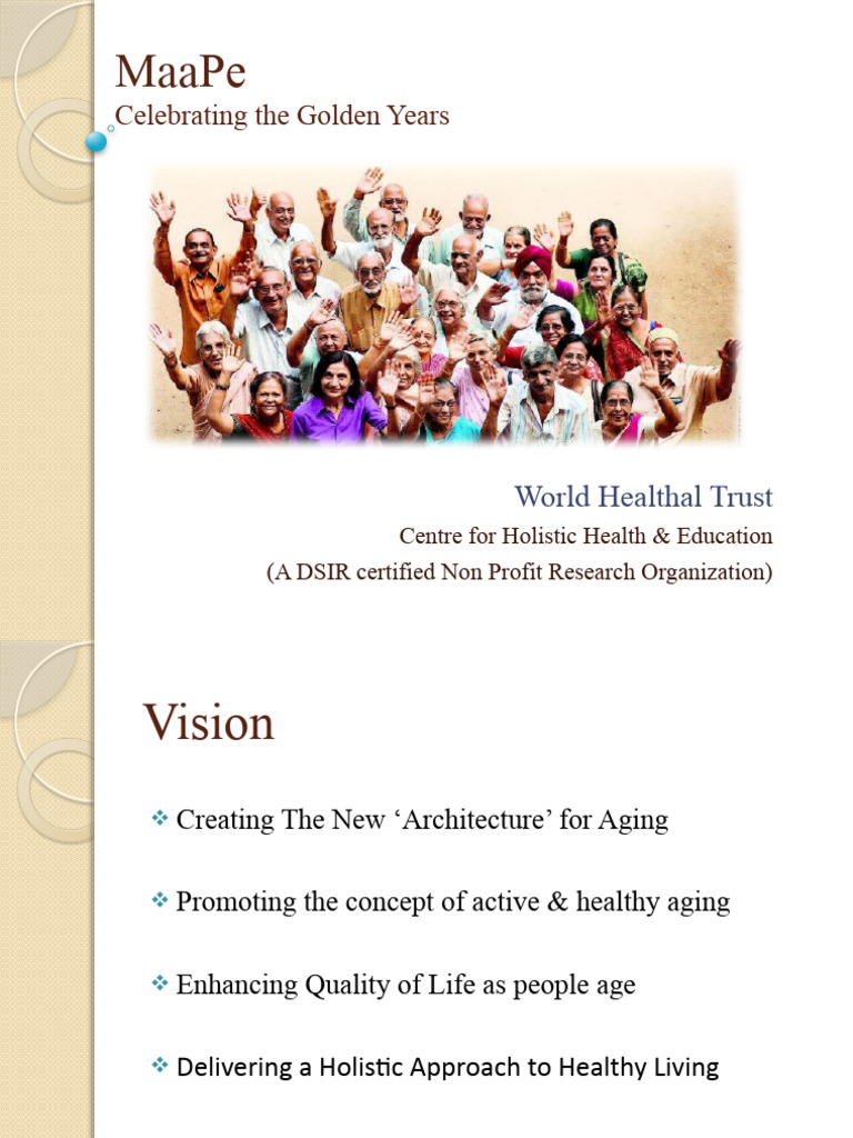 'MaaPe' Celebrating The Golden Years | PDF | Ageing | Behavioural Sciences