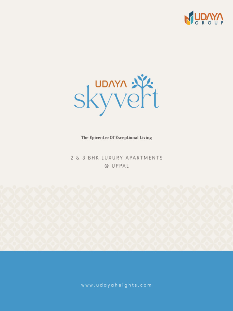 Udaya Skyvert Brochure | Download Free PDF | Water | Bathroom