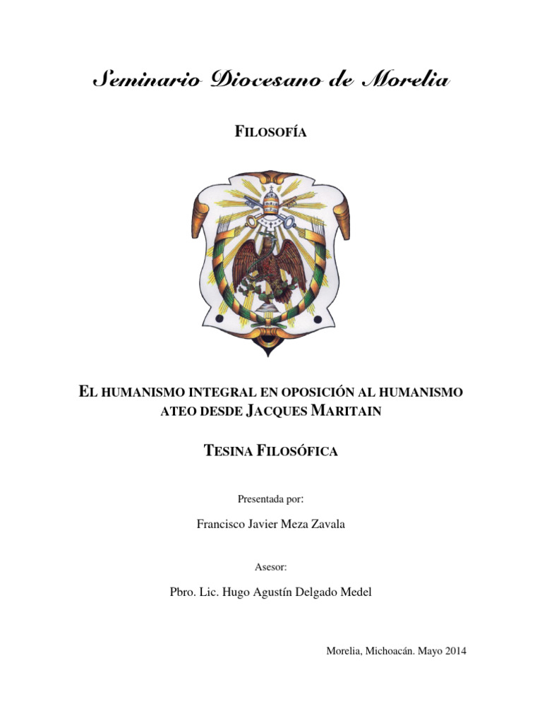 Humanismo Integral según Jacques Maritain | PDF | Gracia divina | Tomás ...