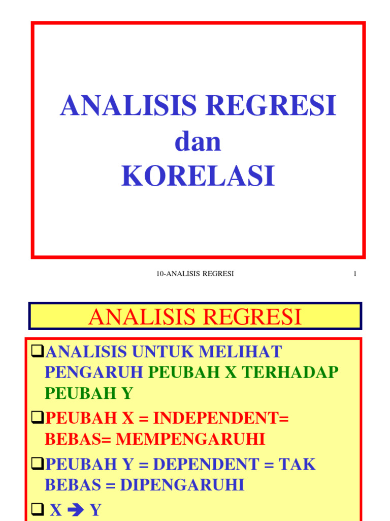 12 13. Analisis Regresi | PDF