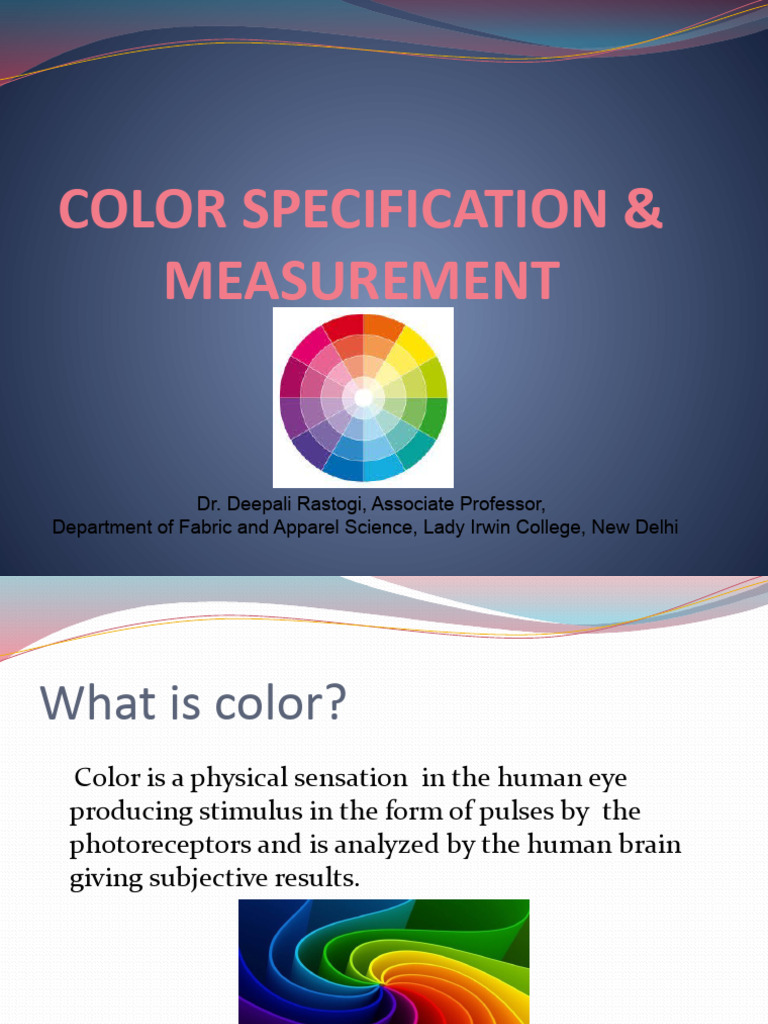 Color Specification & Measurement | Download Free PDF | Color ...