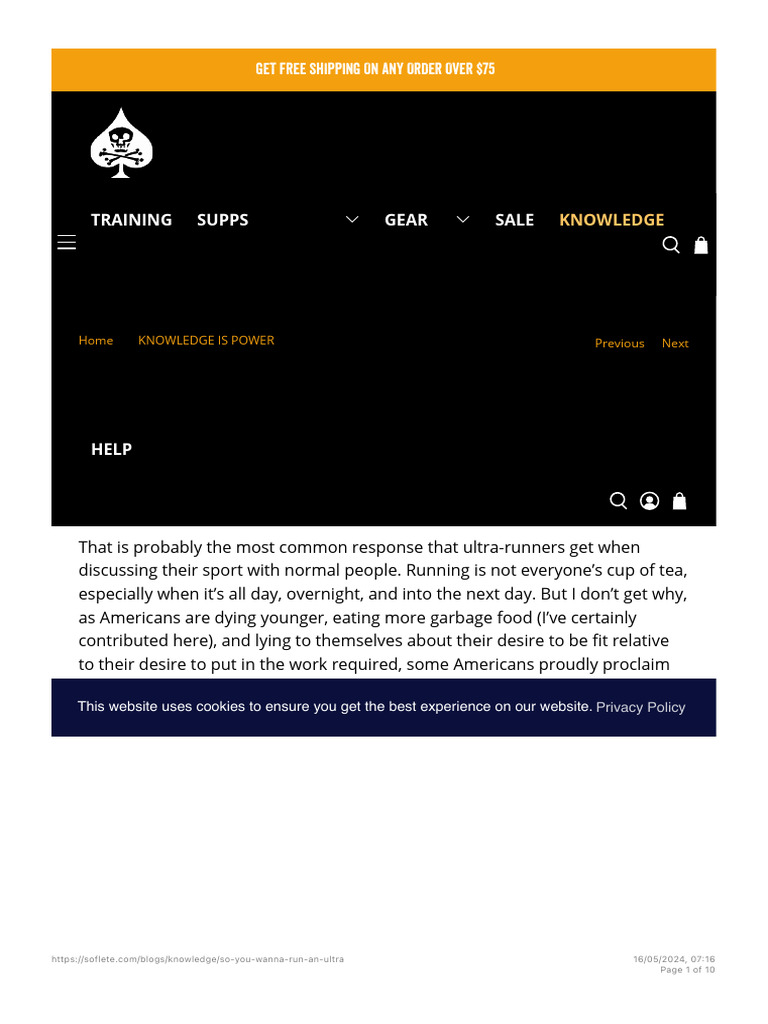 Why 100 Is The New 26.2 - SOFLETE | PDF