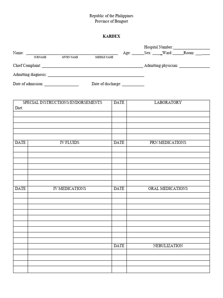ADULT-CHART-Revised | PDF | Patient | Hospital