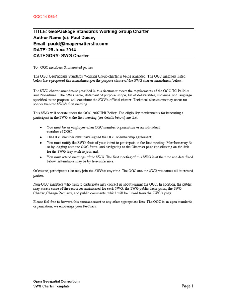 Geopackage Standards | Download Free PDF | Interoperability | Standardization